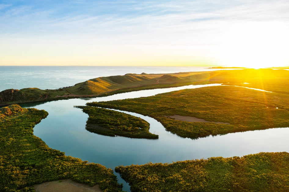 Pilbara Sunset over Cleaverville Creek & Campsite - PP112 – Pilbara Prints