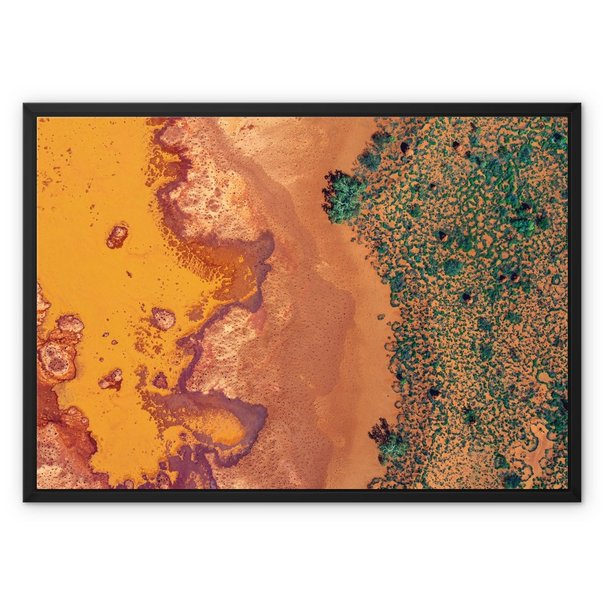 Pilbara Wall Print | Onslow, Salt Flat Mirage | Framed Canvas PP44 ...