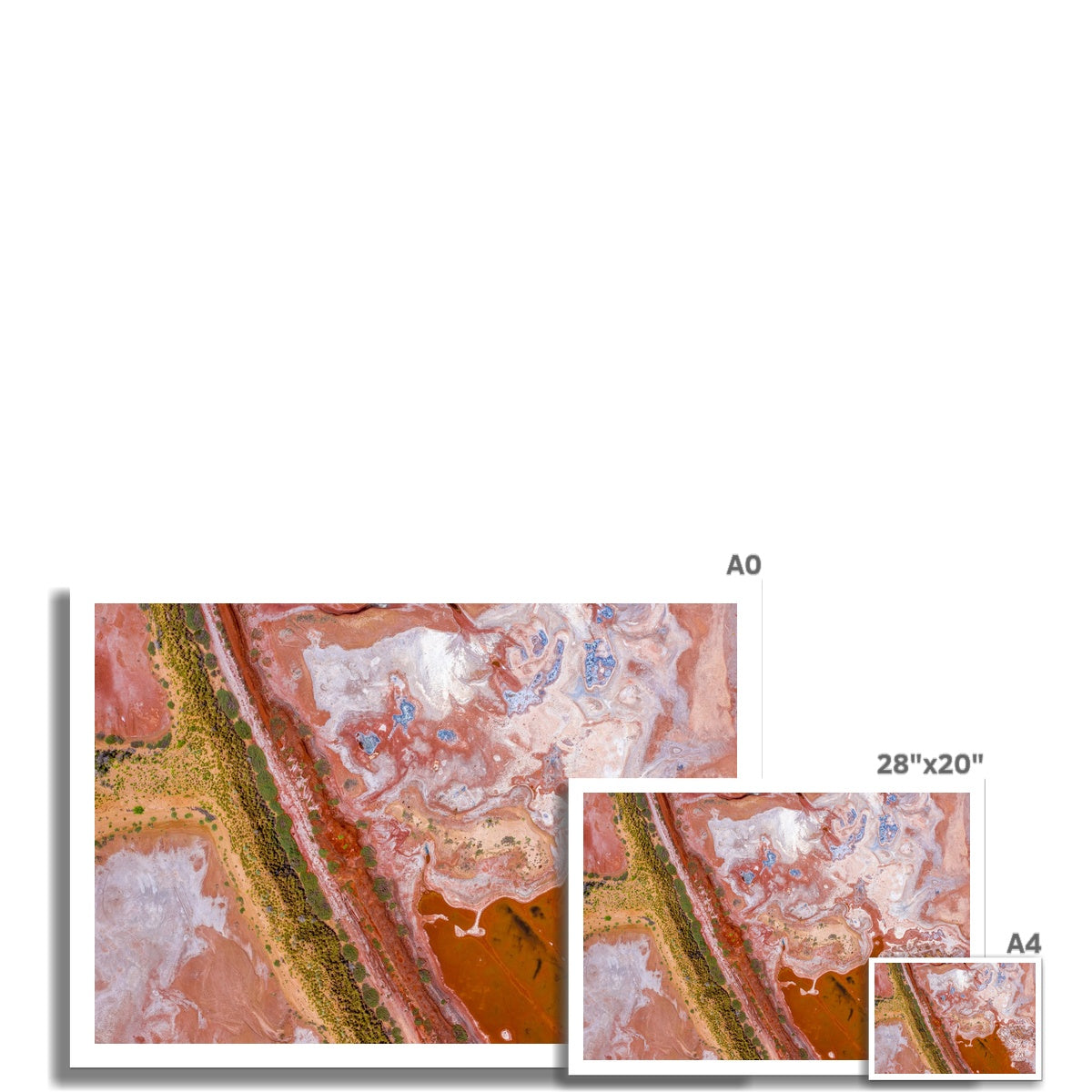 Australia Wall Art | Pilbara, Karratha Mud Flats | Fine Art Print PP29 ...