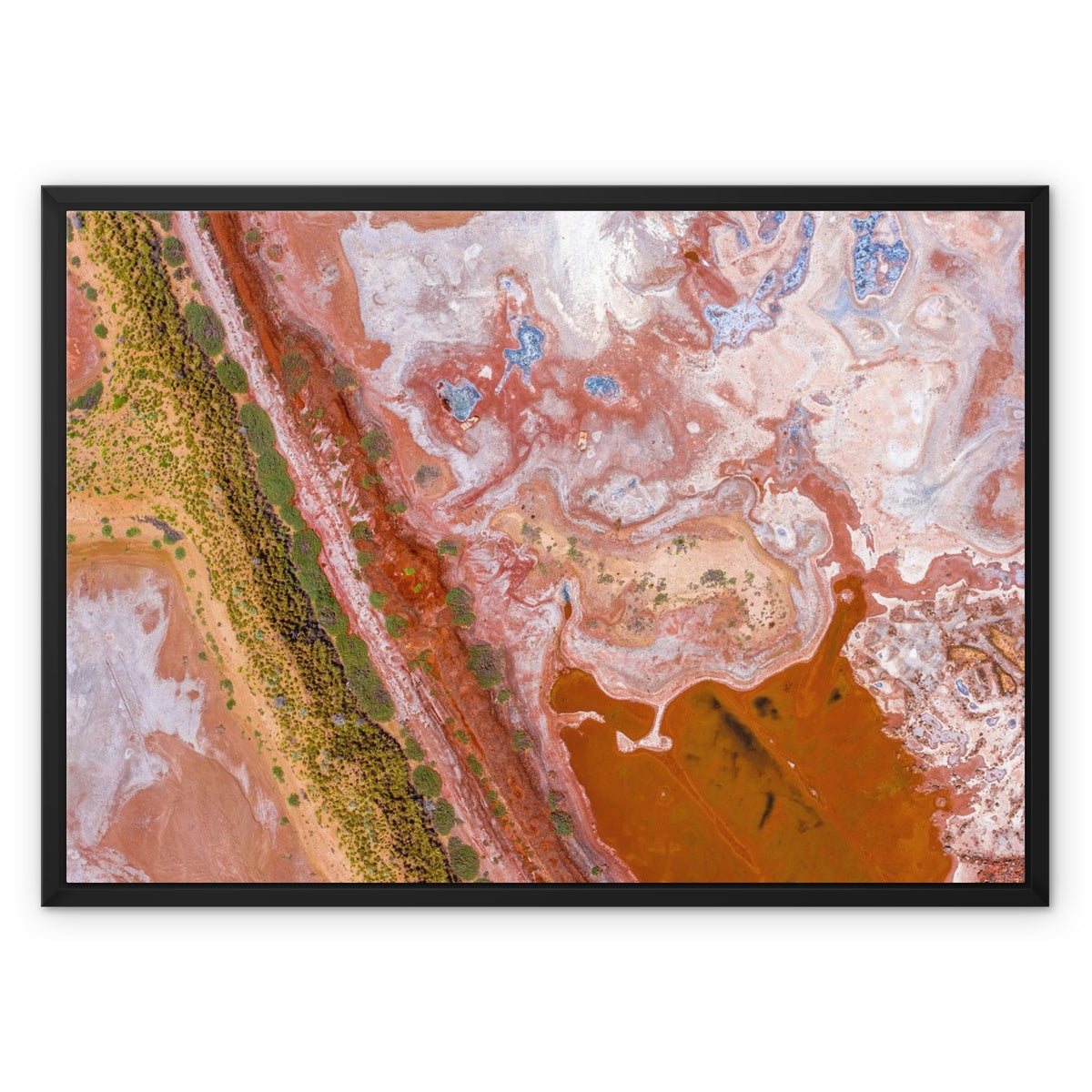 Australia Landscape | Pilbara Wall Art | Karratha Flats, Framed Canvas ...