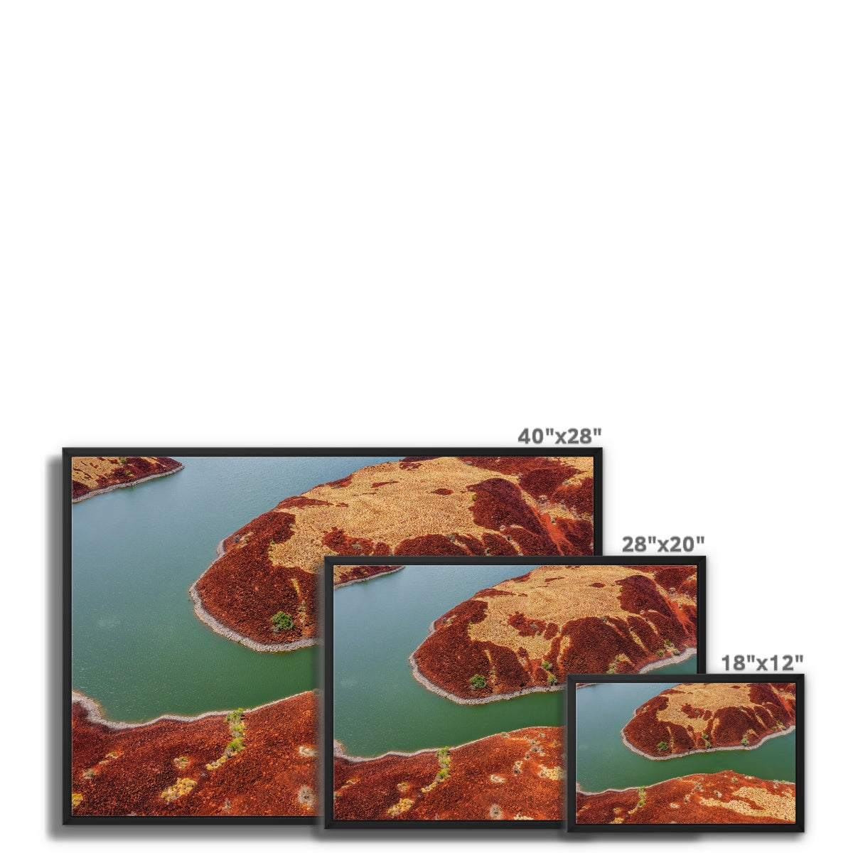 Harding Dam Colours, Karratha - PP103 Framed Canvas – Pilbara Prints